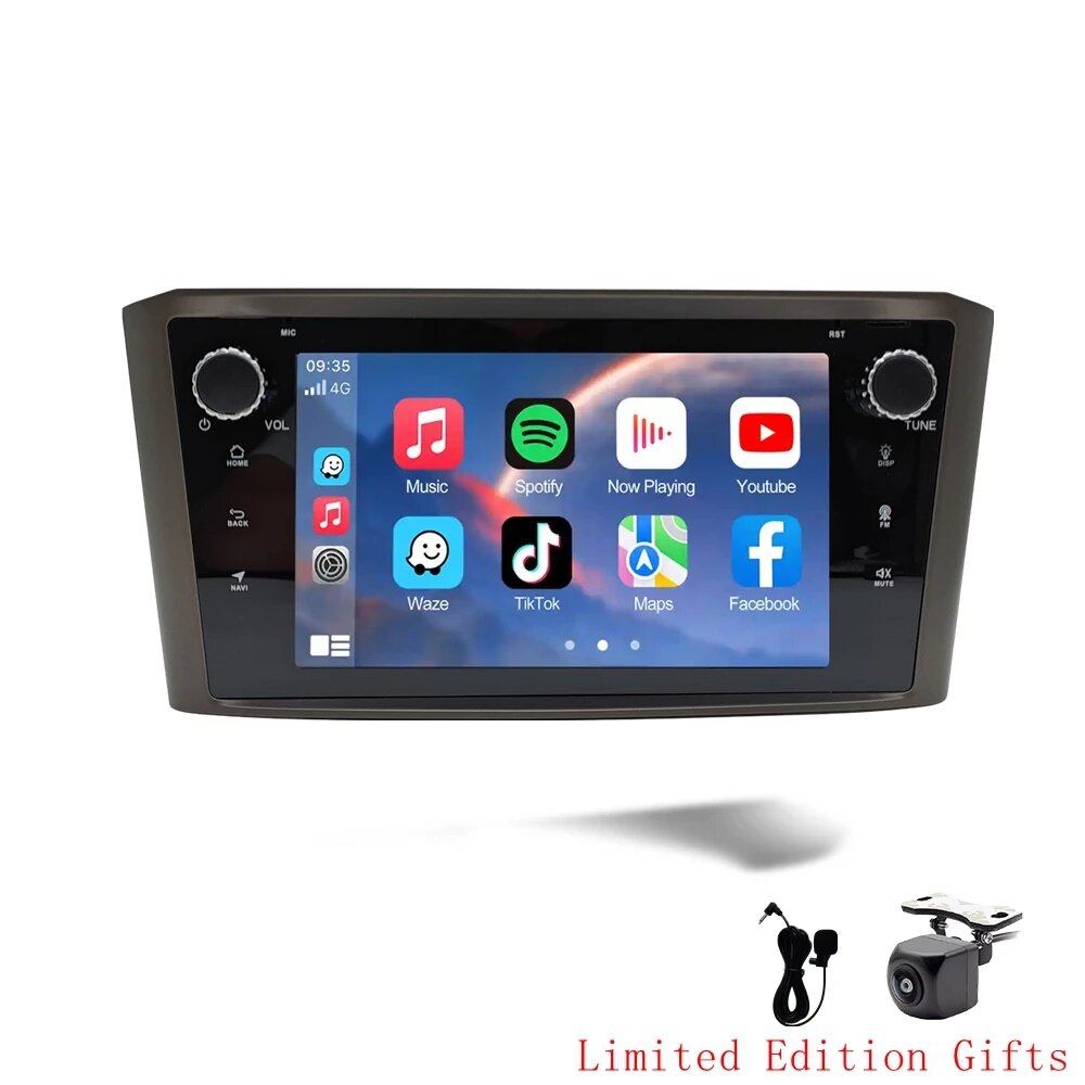 Автомобильный радиоприемник HMG Android 14 для TOYOTA AVENSIS T25 2004 2005 2006 4G 64G Carplay Auto