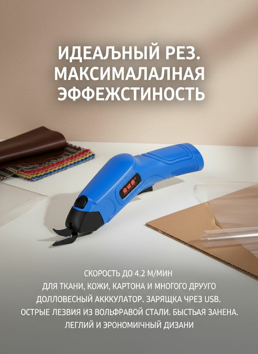 Электрические ножницы для раскроя тканей