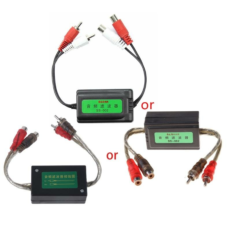 Аудиофильтр 3,5 мм RCA для авто