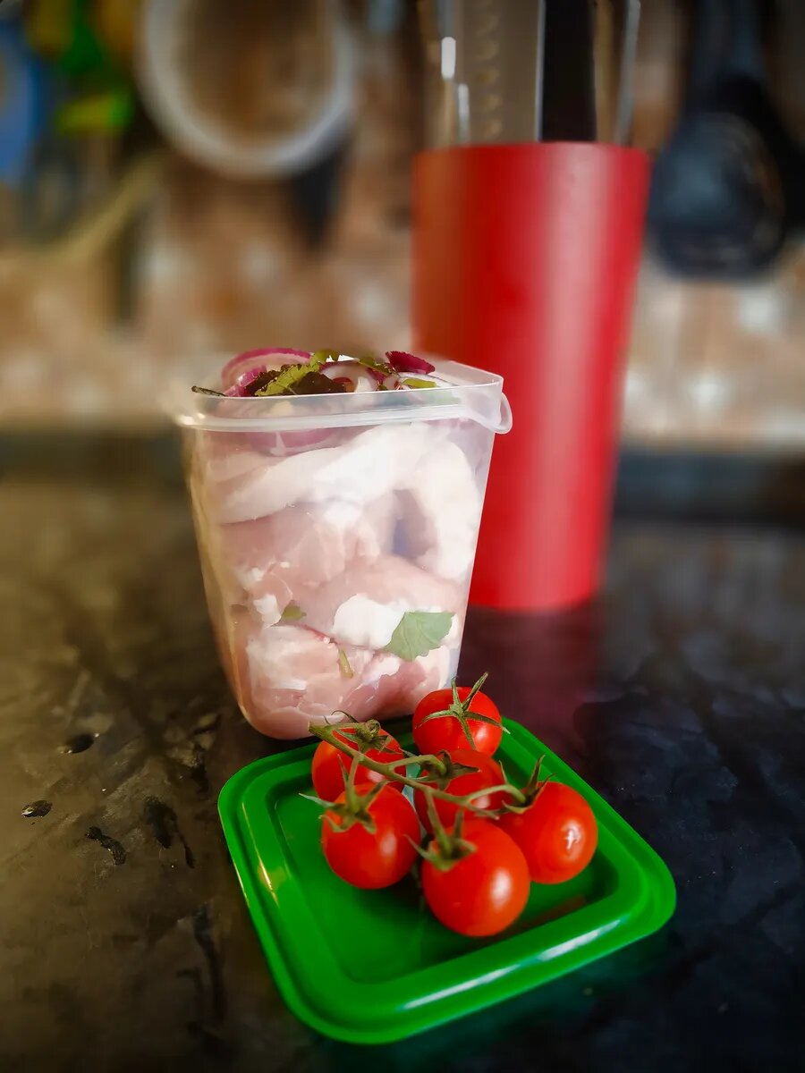 Набор контейнеров 1.2 литра, с крышкой PRUTA, 2 штуки