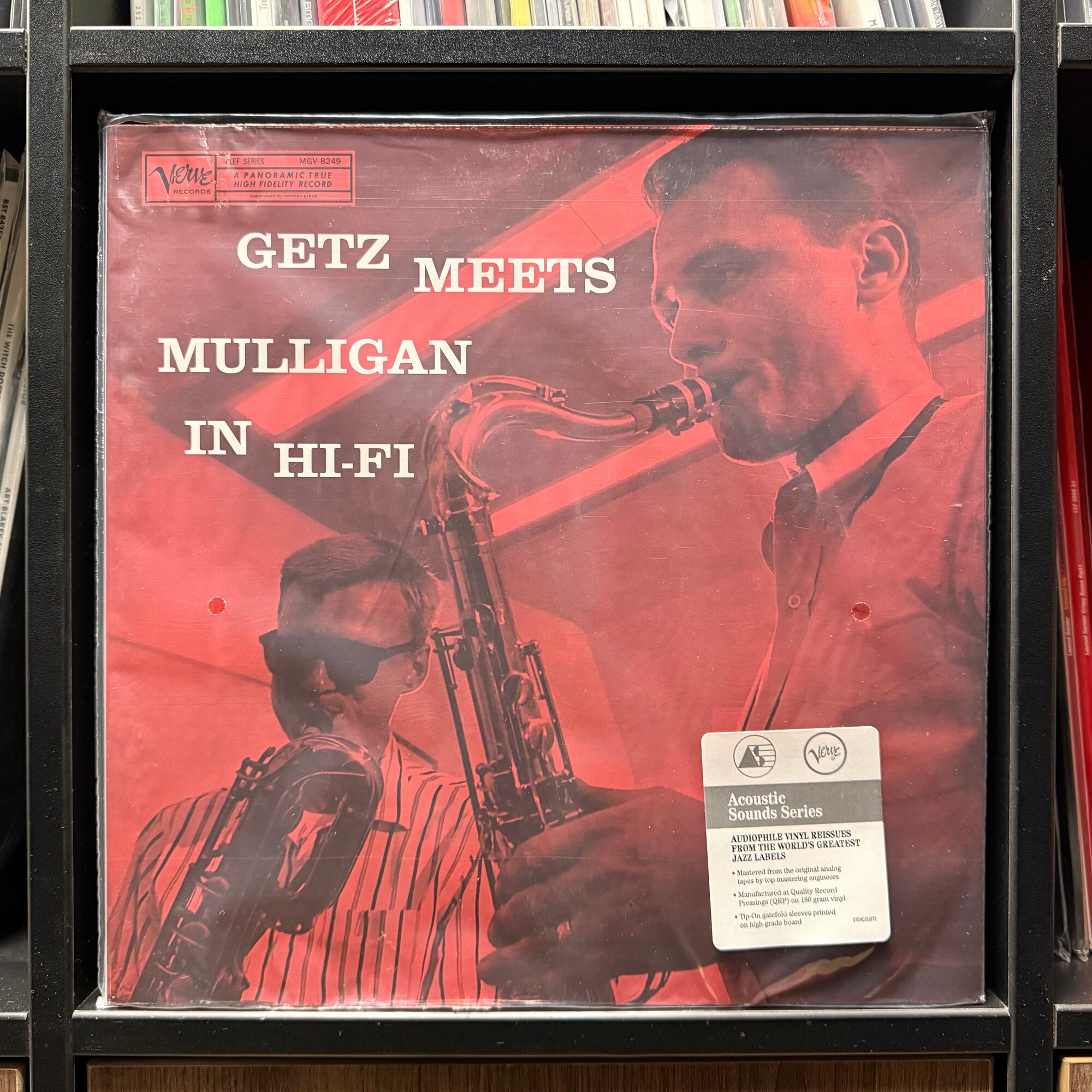 Виниловая пластинка Stan GETZ/GERRY MULLIGAN - Getz Meets Mulligan In Hi Fi (Acoustic Sound Series) (still sealed, gatefold audiophile 180 gram vinyl LP) LP Винил