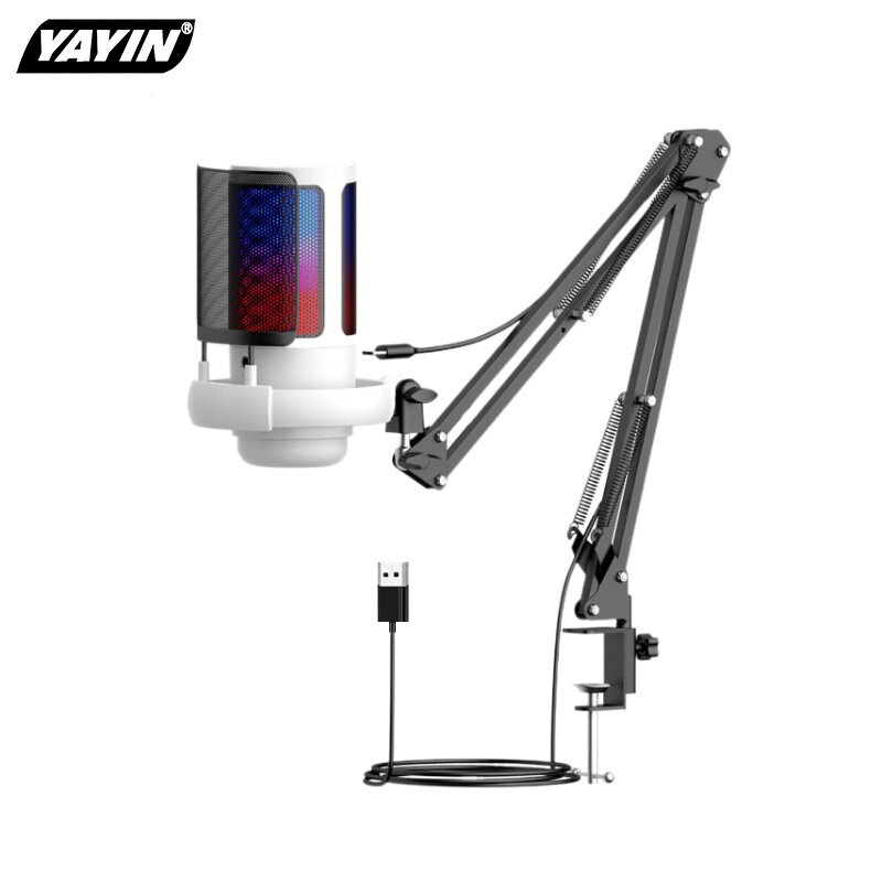 Горячая распродажаКонденсаторный микрофон ME6S для геймеров, микрофон для киберспорта, стриминга, записи, USB-микрофон с выдвижной стойкой