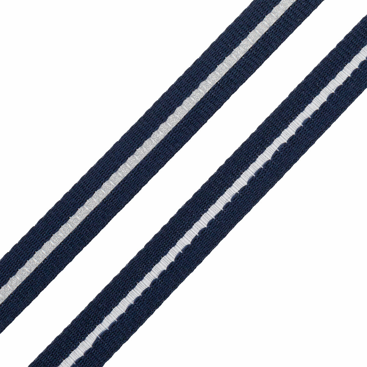 Лента светоотражающая 1 см, 25 м (030 темно-синий), полиэстер, Айрис