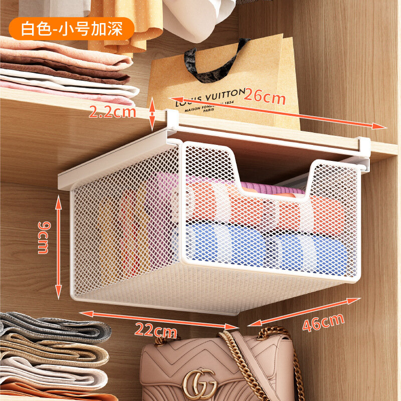 Выдвижная полка для гардероба, шкаф для хранения нижнего белья и носок, подвесная корзина, выдвижная корзина для гардероба, магический инструмент для слоев