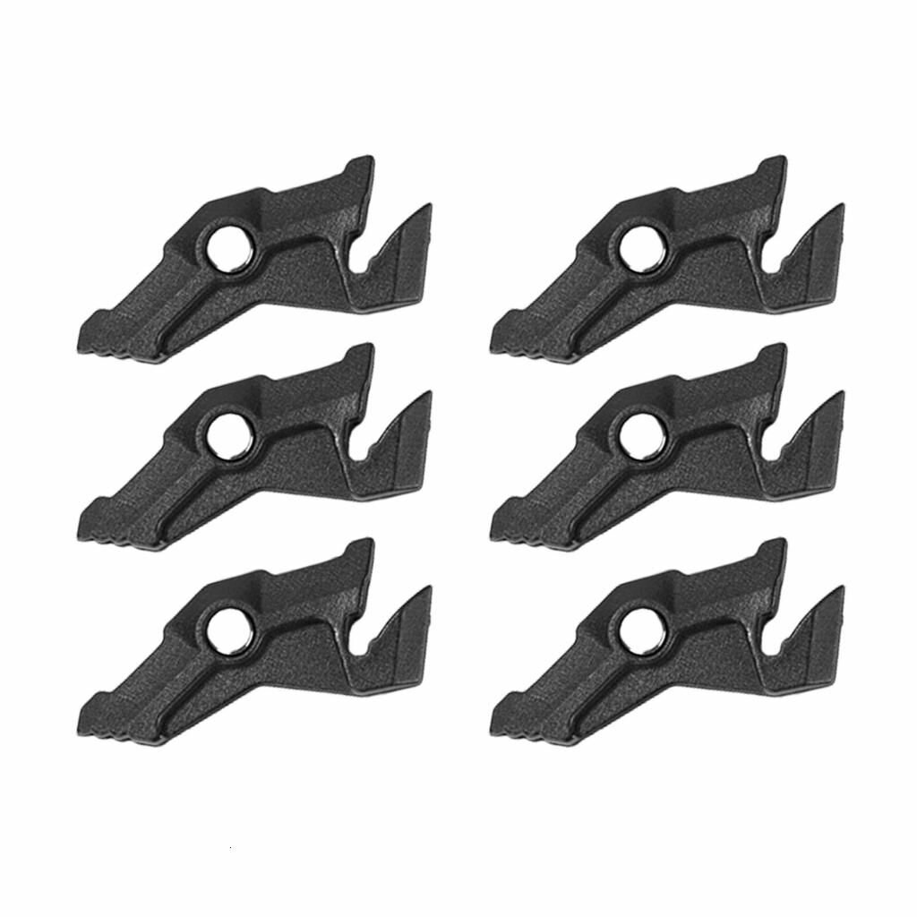 6 шт. Легкая подставка для газовых баллонов стабилизатор для походной плиты, Черный