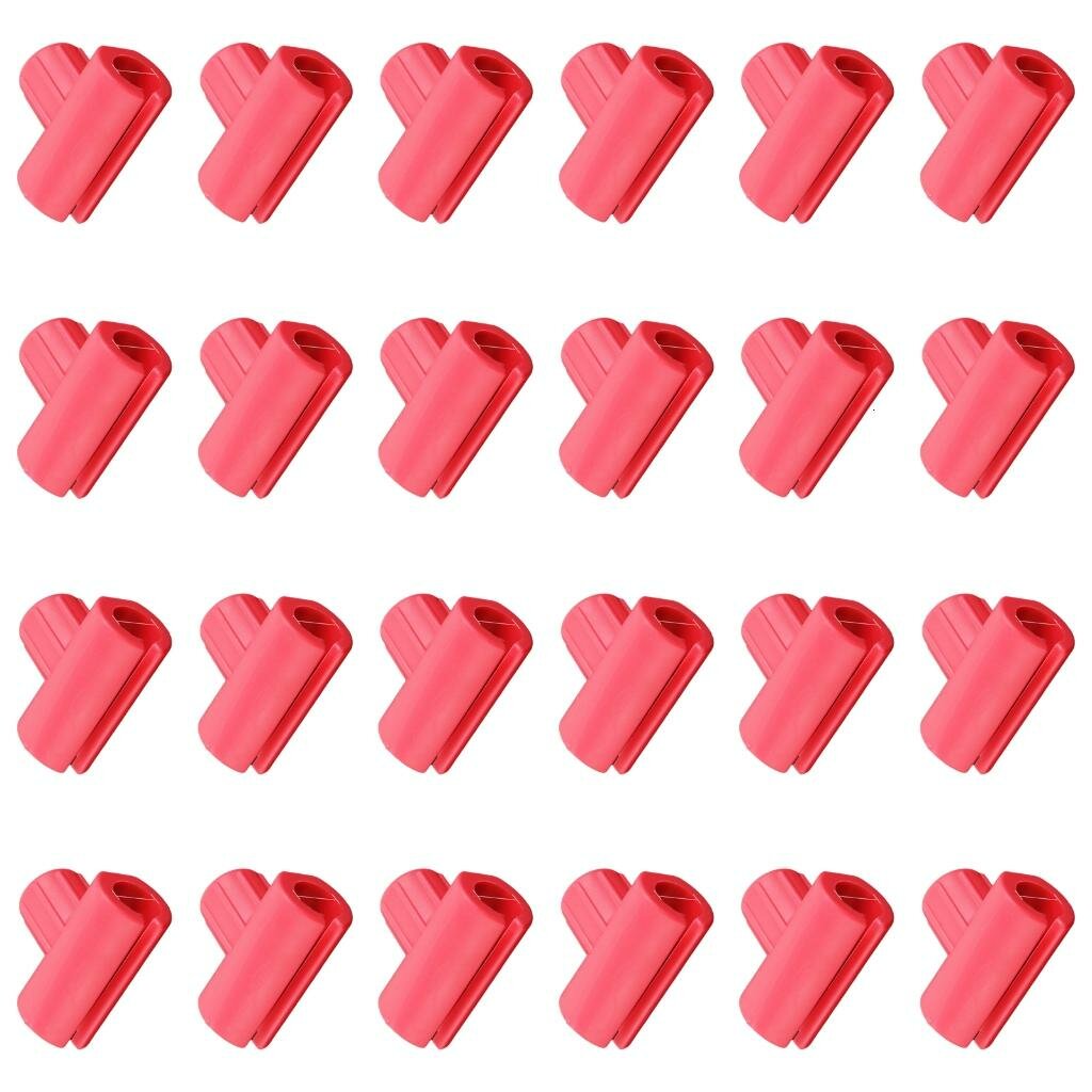 Набор соединителей для лески, 24 шт, красный