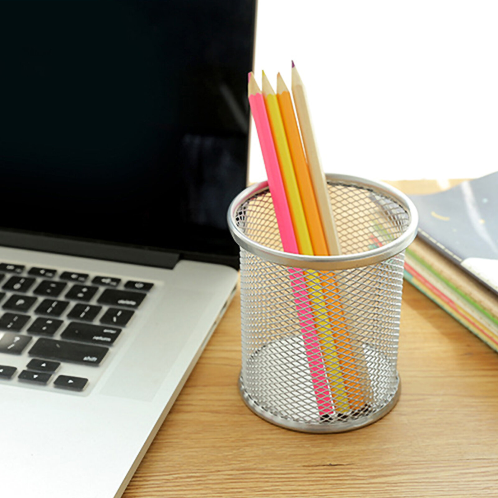 Креативная металлическая подставка для ручек с ажурной сеткой, стильный сетчатый органайзер для рабочего стола
