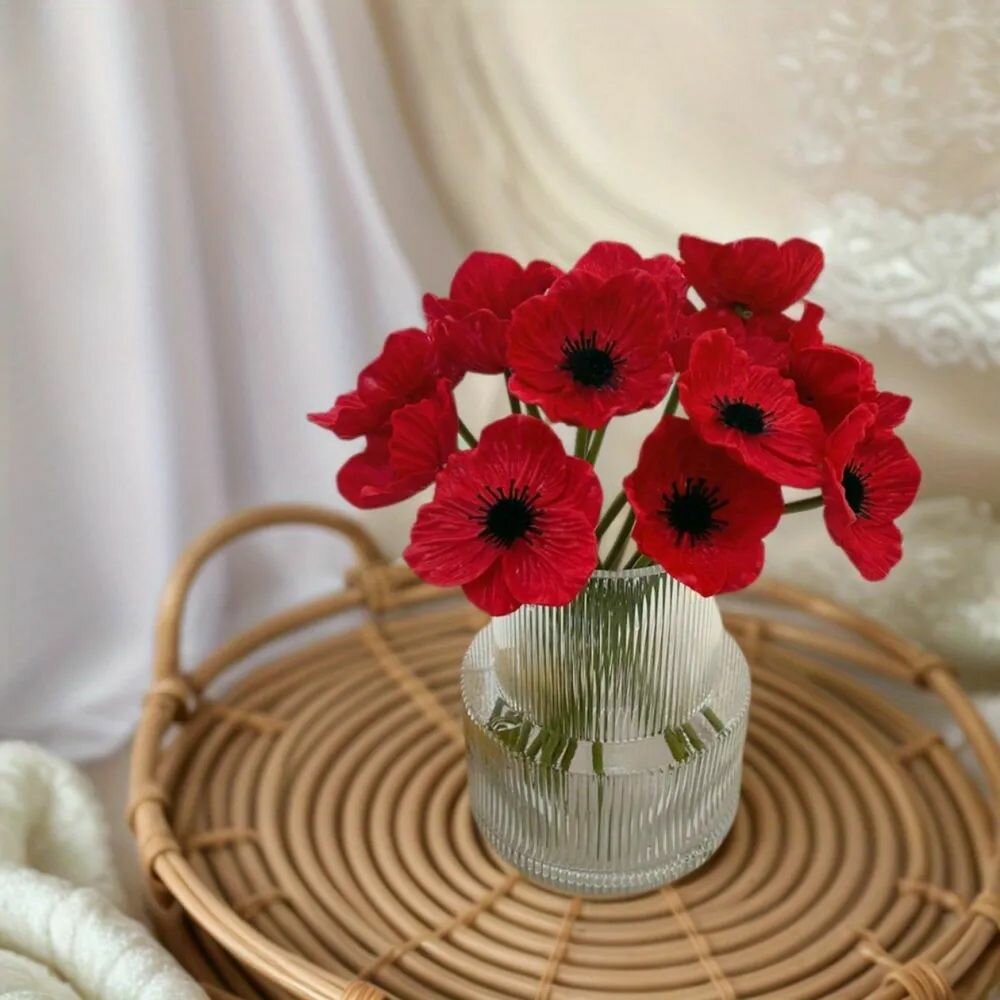 Искусственные цветы,12шт