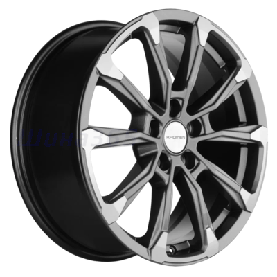 Литой колесный диск Khomen Wheels KHW1808 (Geely Coolray) 7,5x18/5x114,3 ET50 D54,1 Gray-FP