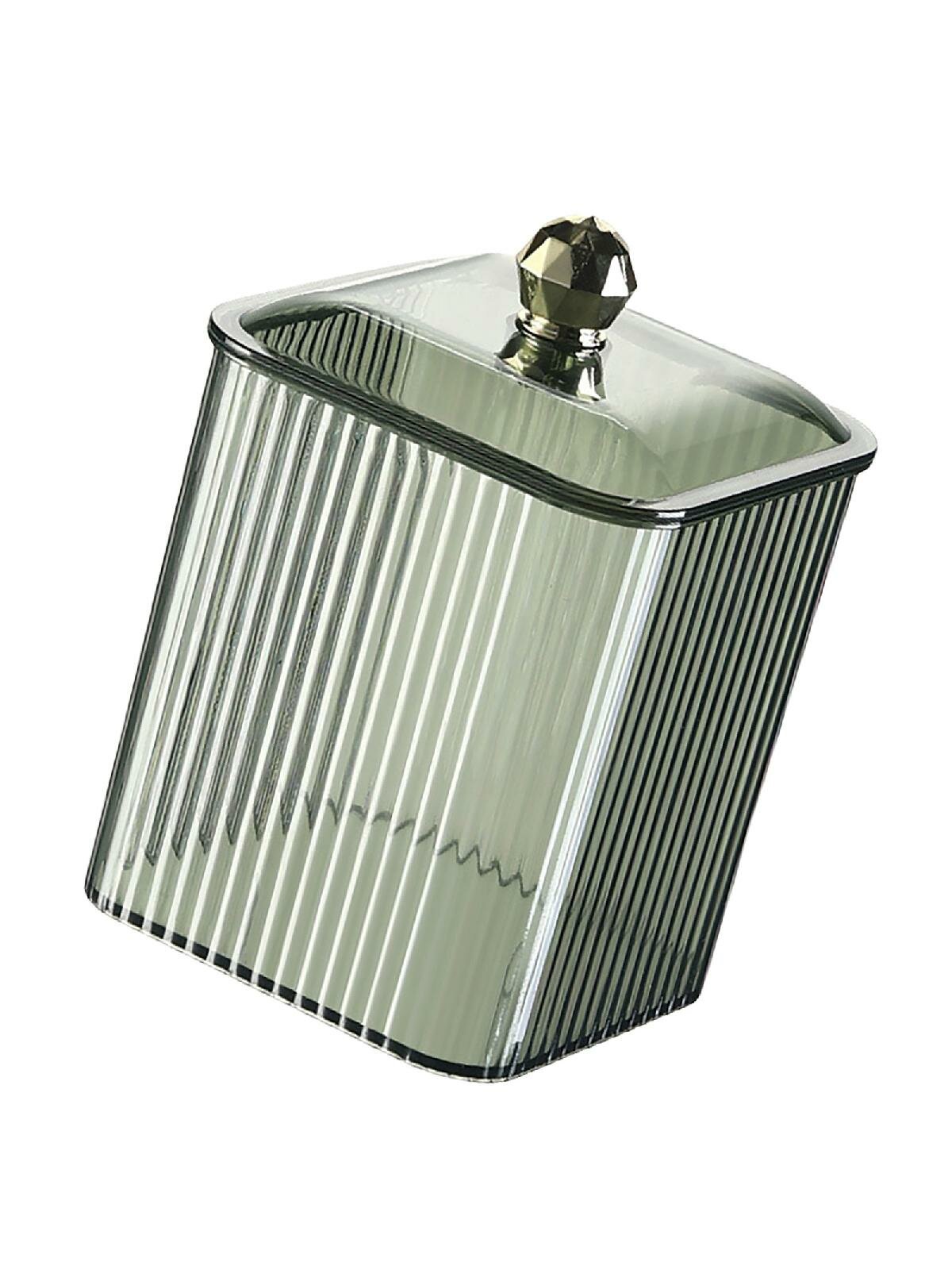 Стильный контейнер-дозатор ватных дисков для макияжа для домашней косметики