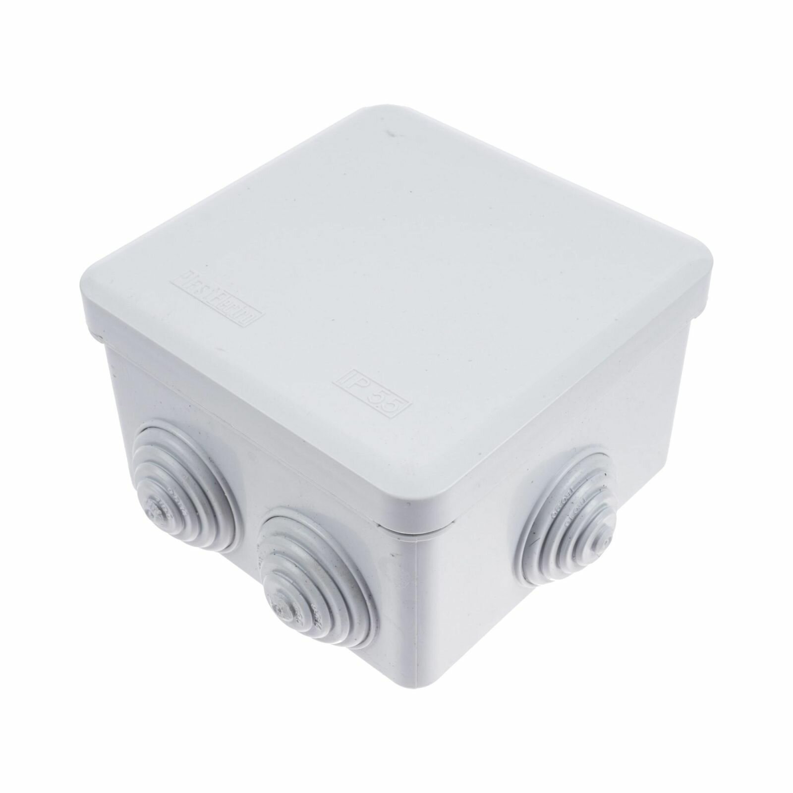 Коробка распределительная RUVinil 70х70х40 мм, IP55, белая, пластиковая, для скрытого монтажа