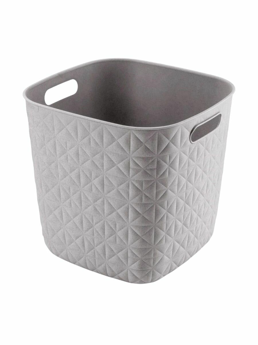 Корзина квадратная Curver Softex 15л, цвет бежевый