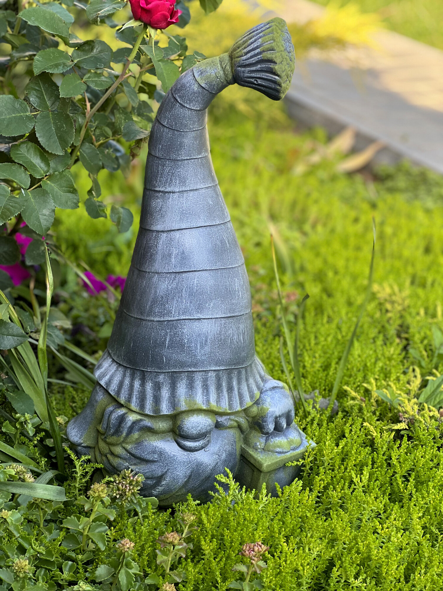 Садовая фигура Сад Радости "Йодль", гипс, полимер, серый цвет