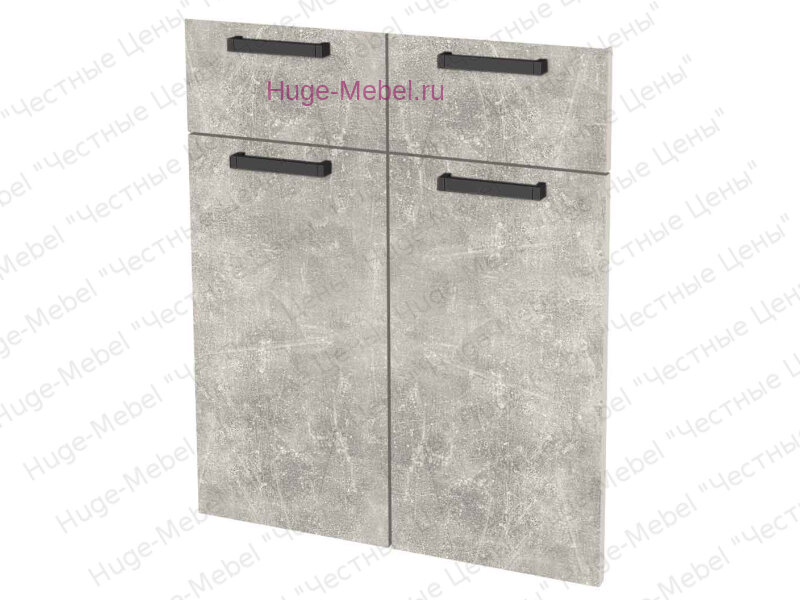 Кухонный фасад Ф-51-М ателье светлое (Пасаденна) Huge Mebel . Ширина 792 Высота 708. Кухонные фасады