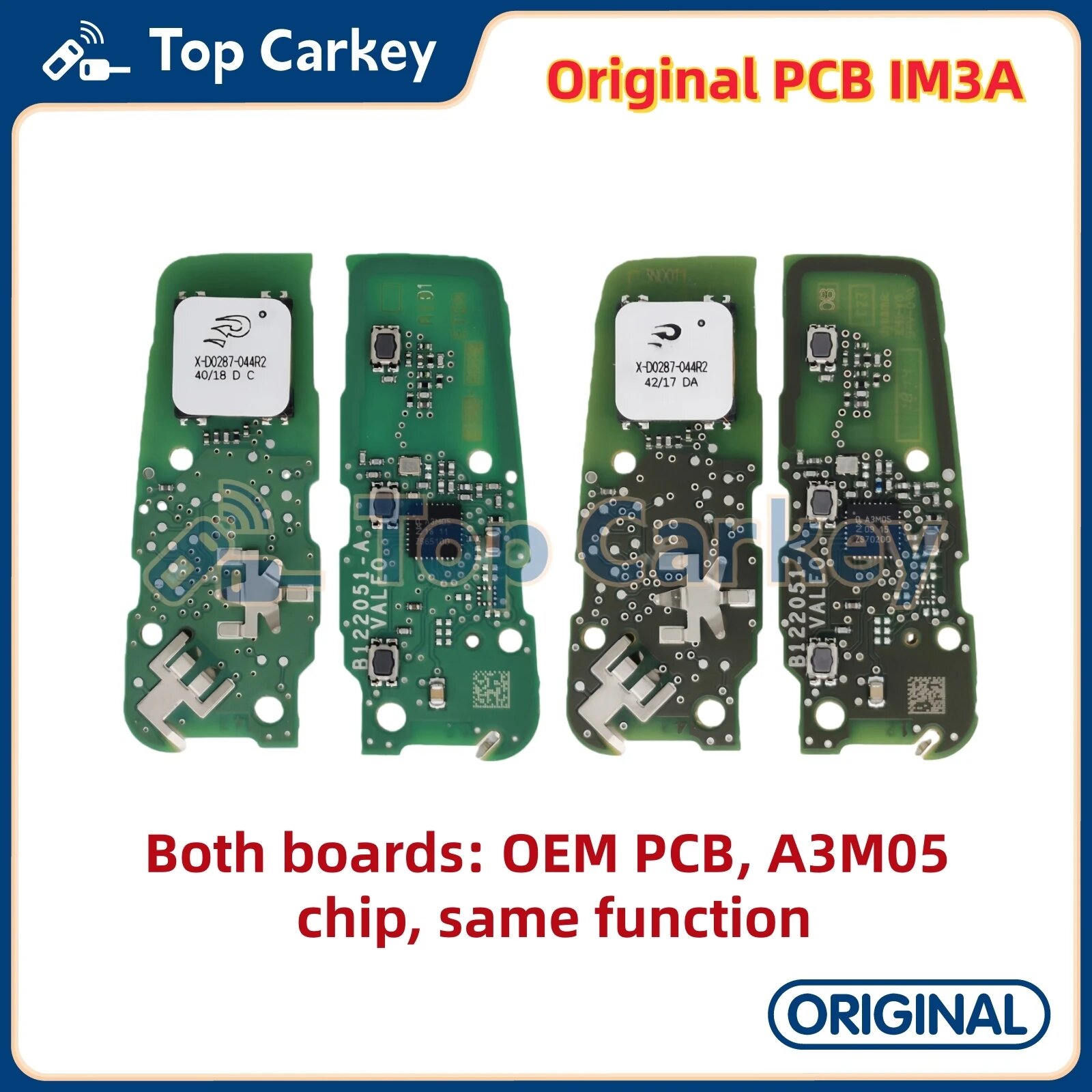 Оригинальная печатная плата TopCarkey IM3A A3M05 ID4A чип 433 МГц для Peugeot 308 3008 408 508 5008 Citroen C3 C4 DS3 DS4 DS5 DS7 Opel Vauxhall