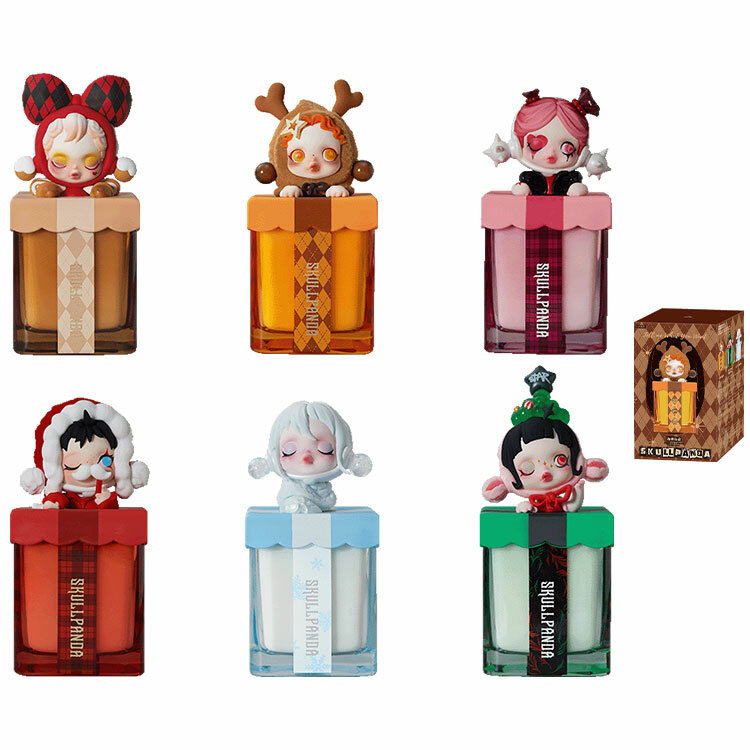 POP MART Skullpanda Wish Time Collection Aromatherapy Mystery Boxes Single Mystery Box/Full Box 6 Pcs null