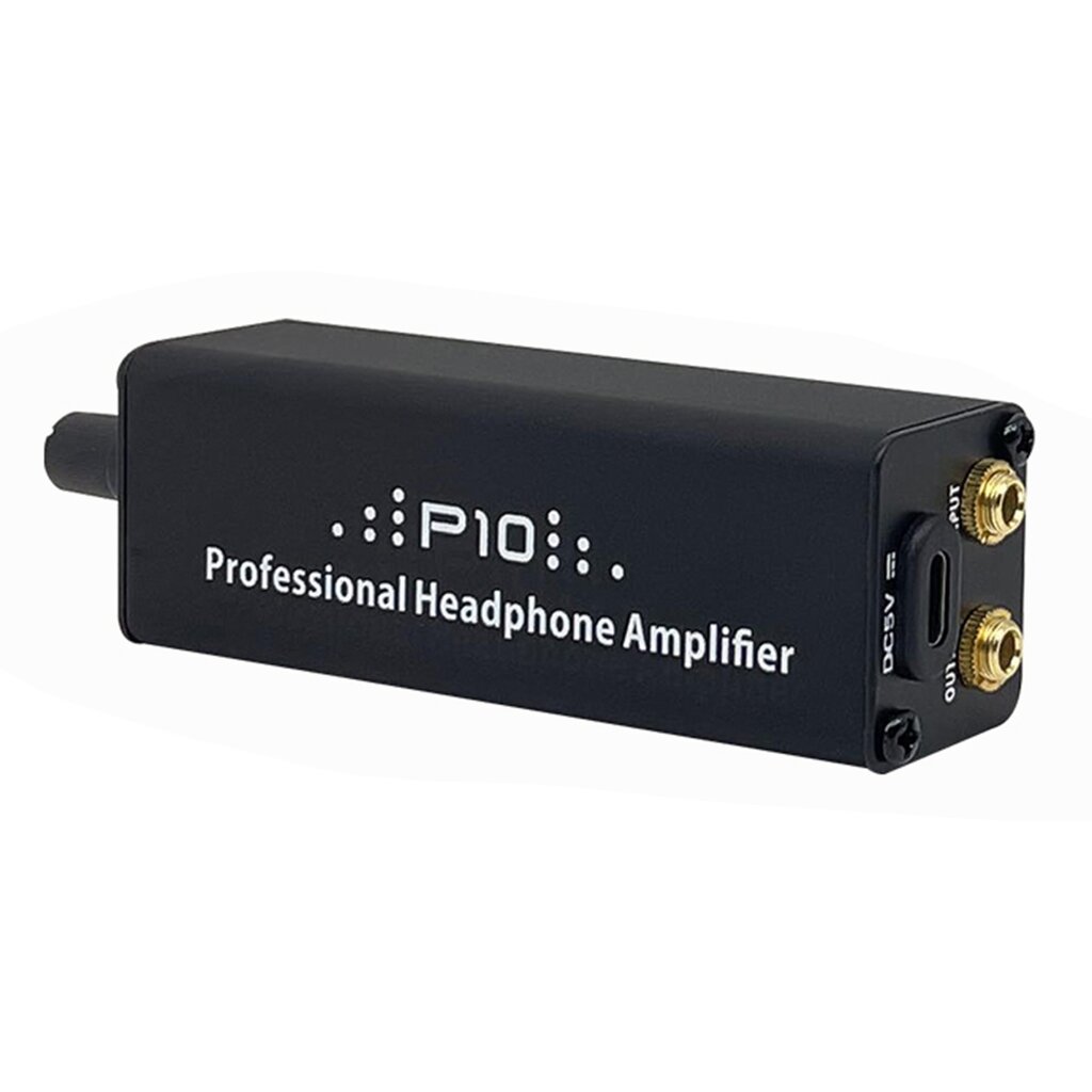 Портативный 3,5-мм входной / выходной усилитель для наушников P10