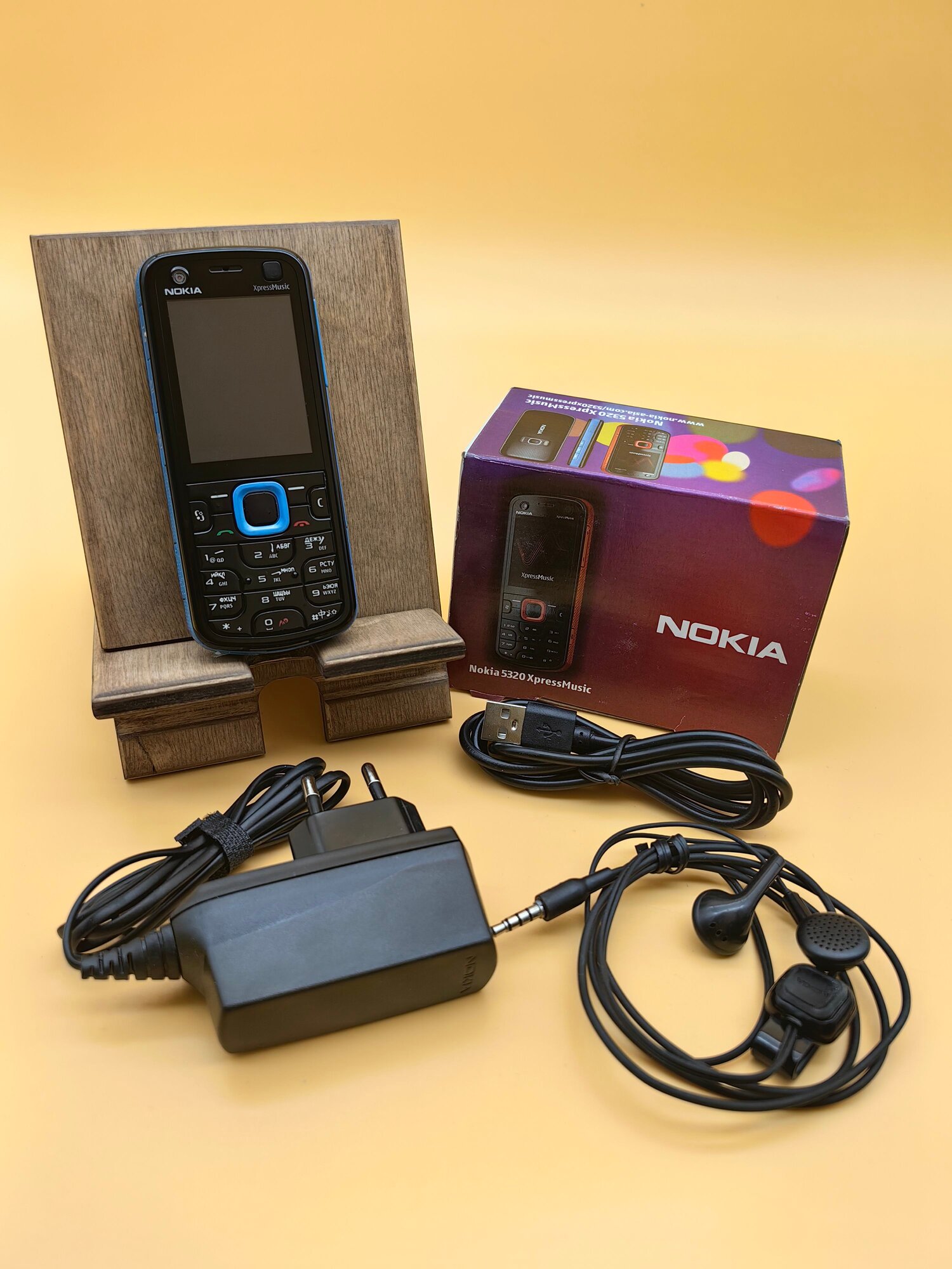 Мобильный раритетный кнопочный телефон Nokia 5320 XpressMusic, Синий