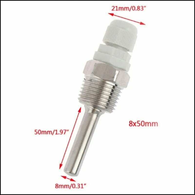 Защитная гильза для погружного датчика температуры резьба 1/2 L50 5 55 отзывов