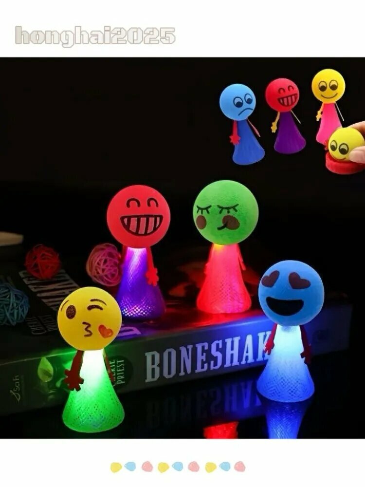 Прыгающий воланчик 4шт антистресс попрыгун, джампер для детей и взрослых. Веселые прыгучие шарики, снимают стресс