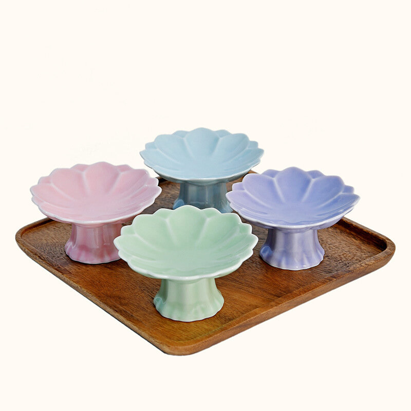 Керамическая тарелка для чая и закусок в китайском стиле, маленькая изысканная тарелка для димсама, тарелка для закусок, тарелка для выпечки, фруктовая тарелка