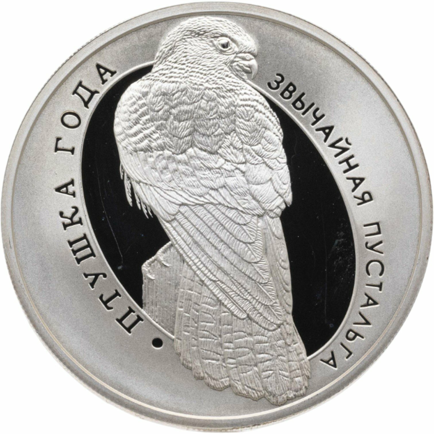 Беларусь 10 рублей 2010 "Птица года - Обыкновенная пустельга", Серебро 925, в сохранности Proof