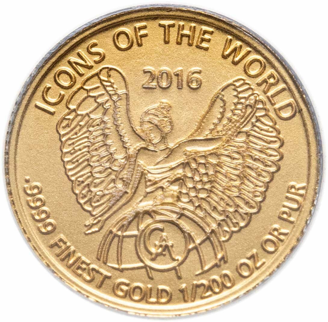 Руанда 10 франков 2016 Свобода, Золото, в сохранности UNC