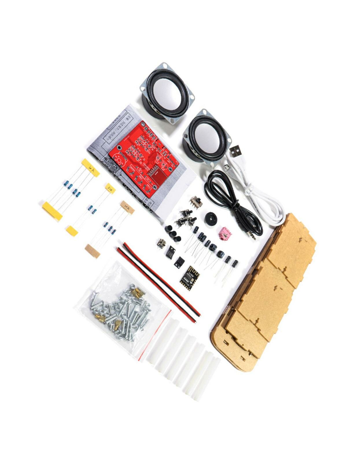 DIY Bluetooth-совместимый Комплект Динамиков для пайки проекта USB Home Stereo Sound