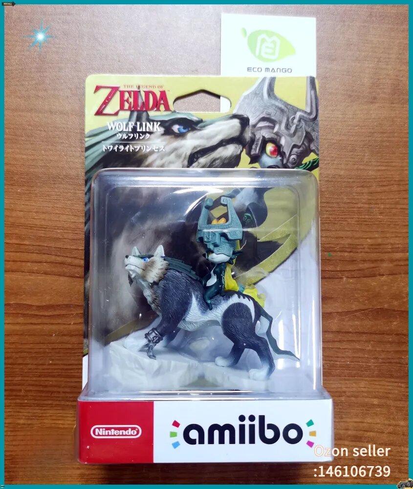 Фигурка Nintendo Amiibo Wolf Link The Legend of Zelda: Twilight Princess, пластик