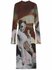 Платье MUGLER Sunset Sees, размер 38 FR, коричневый