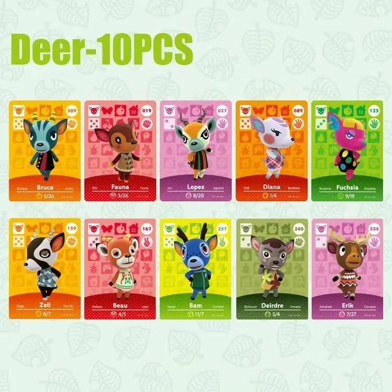 Комбинация Карточек Amiibo Серии Animal Crossing