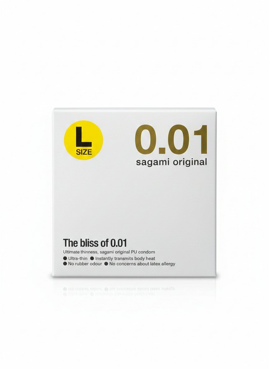 Sagami Original 0.01 L-size - 1 шт. Презервативы полиуретановые 0.01 мм