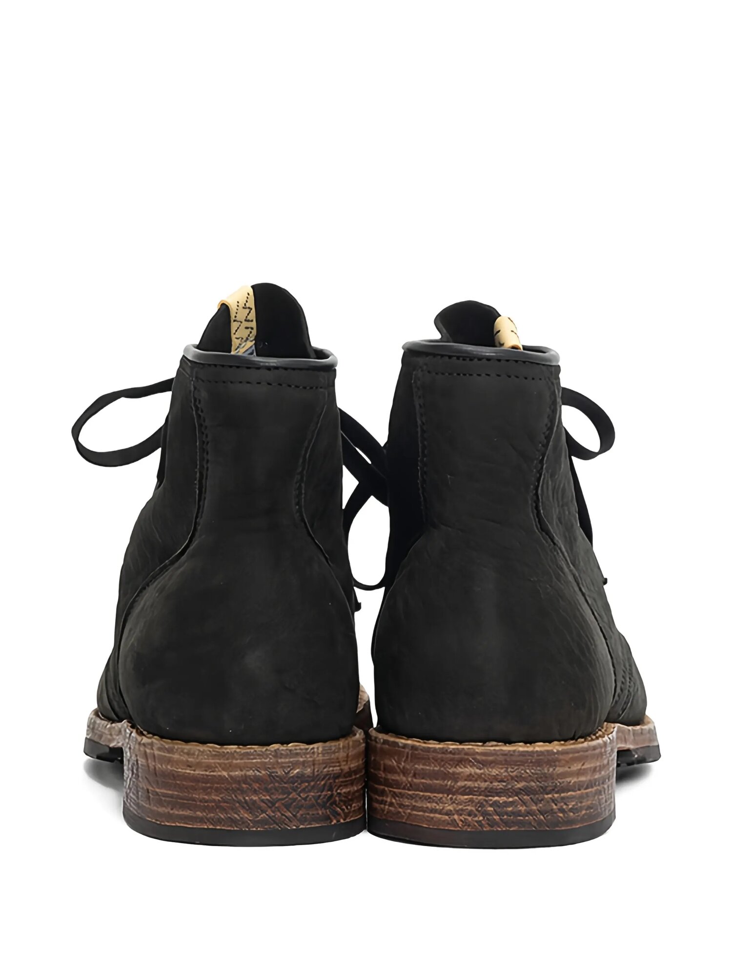 Ботинки Visvim Round-toe lace-up boots, размер 12, черный — фото 1