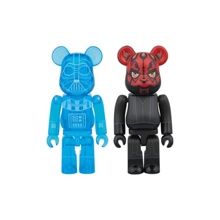 BE@RBRICK Дарт Вейдер холо-эдиция дарт Маул 2 шт Одежда Наборы Прозрачный Слепой Бокс с Карточкой 100%