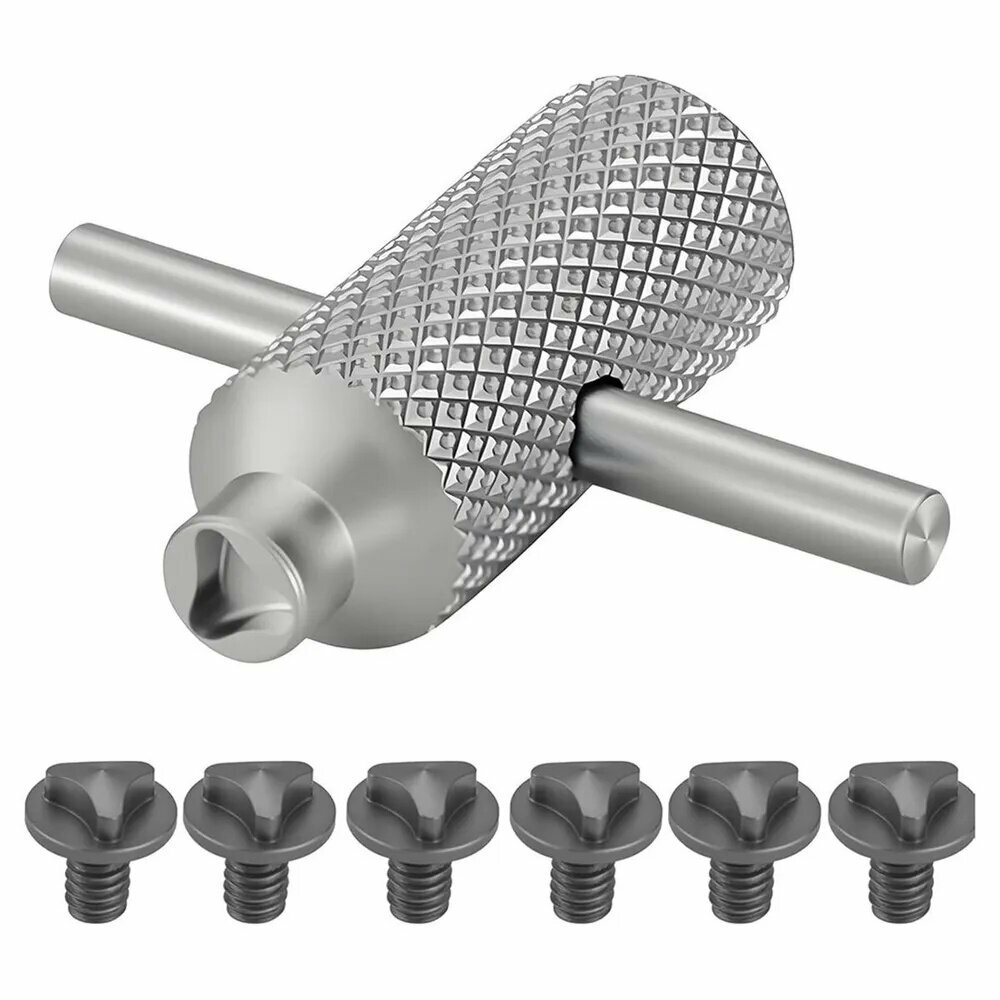 Набор титановых треугольных винтов и отвёрток для ножей Microtech Ultratech, UTX-85, Troodon полный комплект для обслуживания ножей.