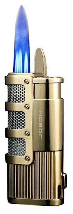 Тройная турбозажигалка JOBON ZB-938 (золотая)