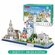 CubicFun CityLine 3D пазл BAVARIA Немецкий замок из картона 178 деталей 48x24.4x...