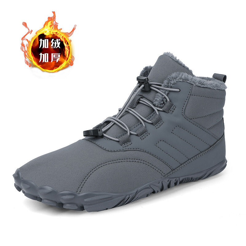 Мужские водонепроницаемые зимние сапоги, зимняя модель, на флисовой подкладке, утепленные, теплые, верхняя одежда, водонепроницаемые сапоги, резиновые сапоги без шнурков.