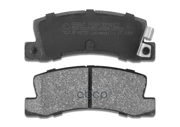Тормозные колодки (задние) Low-metallic Gerat арт. BP-R075P