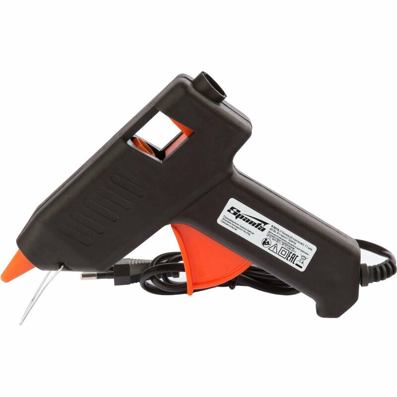 Пистолет клеевой SPARTA 11 мм, 40 Вт, 2 стержня (93016), 1717961
