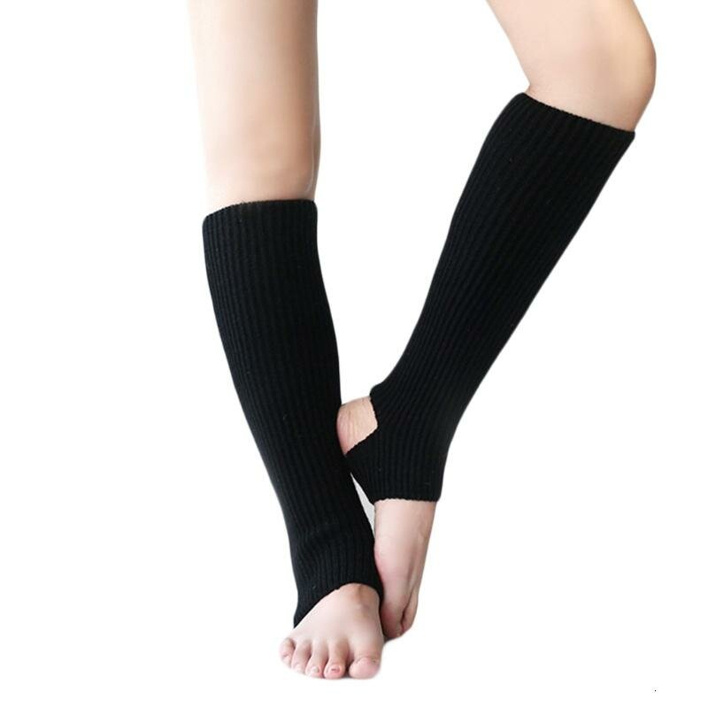 Женские балетные гольфы без пальцев, Черный