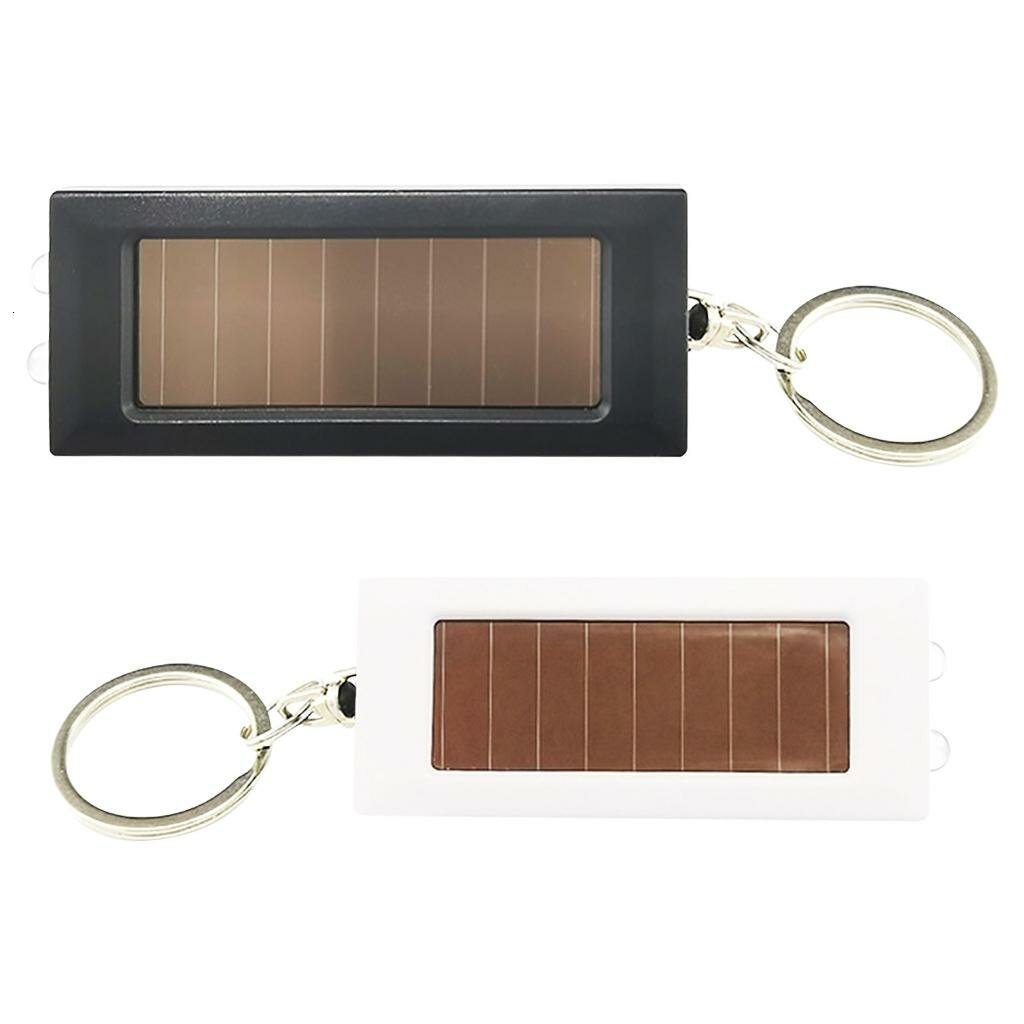 Светодиодный фонарик с солнечной зарядкой, Черно-белый