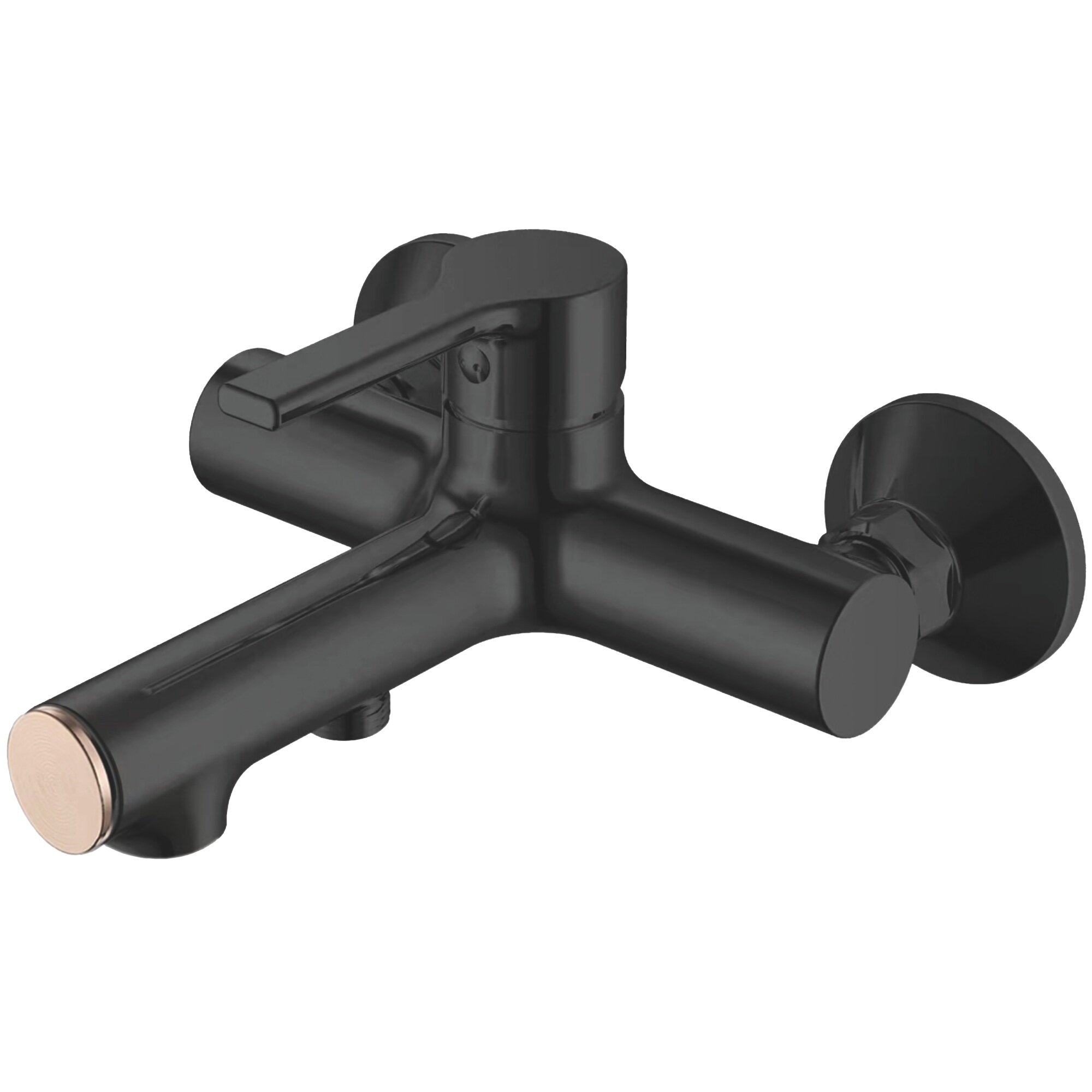 Смеситель для ванны VITARTA VT.53.04.02 короткий излив черный