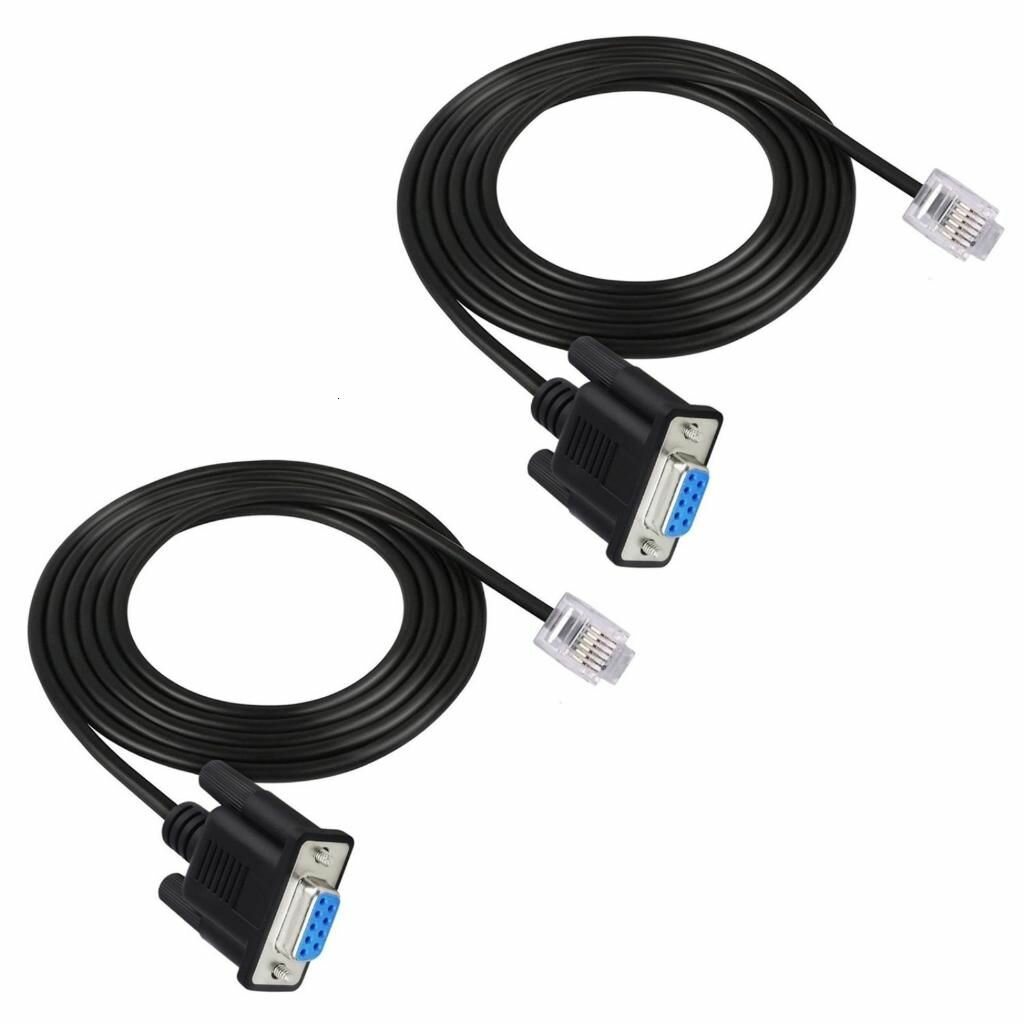 Кабель RS232 на RJ11/RJ12, 6P6C, женский разъём, 2шт