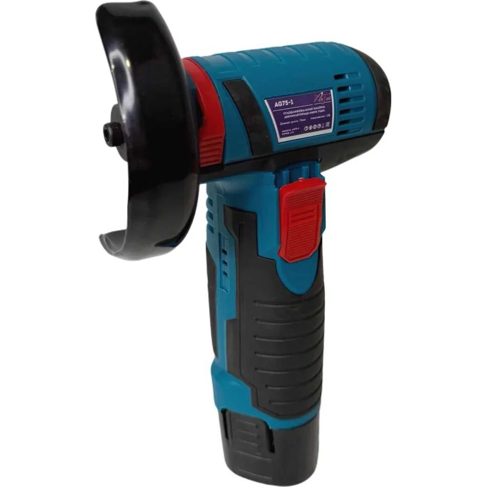 Углошлифовальная машина аккумуляторная мини AktiTool (УШМ) AG75-1 (76 мм, 12 В, 19500 об/мин, 2 шт. Li-ion аккум. 1500 mAh) 101408
