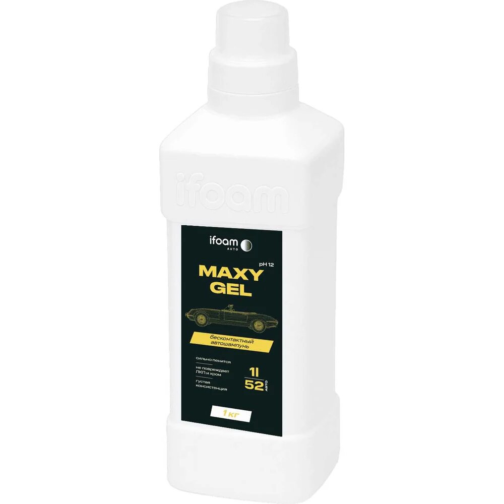 Бесконтактный автошампунь Ifoam «Maxy GEL» супер-концентрат 106101 для бесконтактной мойки с высокой пеной и без отдушки