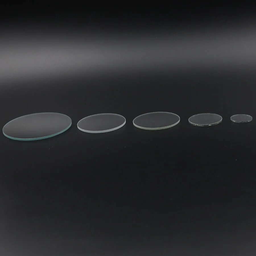 Стеклянная линза 15mm x 1.3mm для светодиодного фонарика