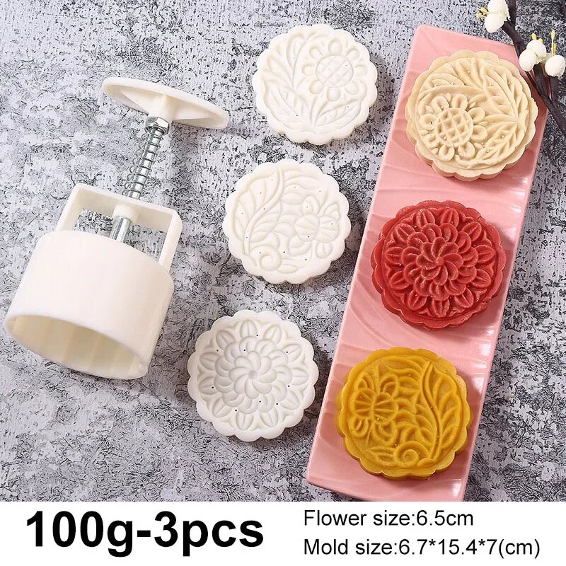 Форма для лунных пряников 100g-3pcs R