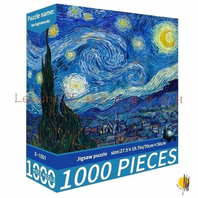Эксклюзивный пазл Ван Гога Звездная ночь 1000 элементов