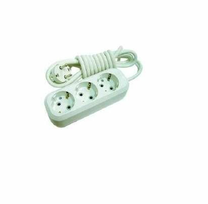 Удлинитель силовой Makel 3х3 м, с заземлением, 16А, IP20